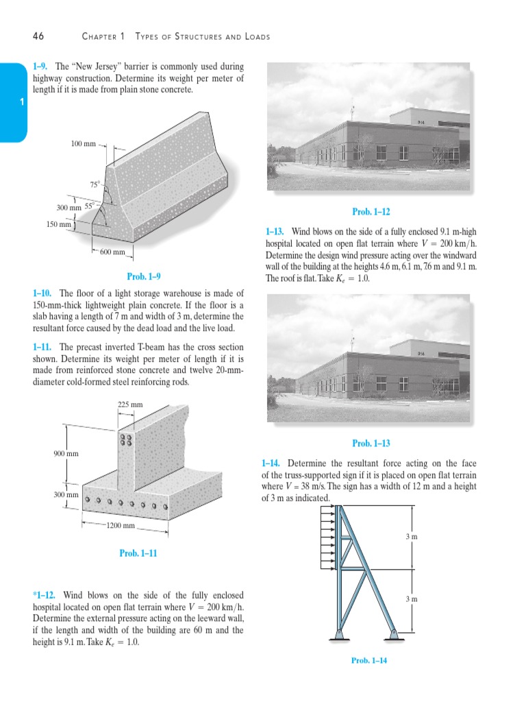 Chapter 1: Types of Structures and Loads - Calculating Weights, Forces ...