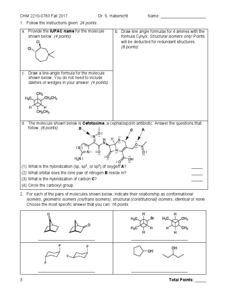 Orgo Practice PG 1 | PDF