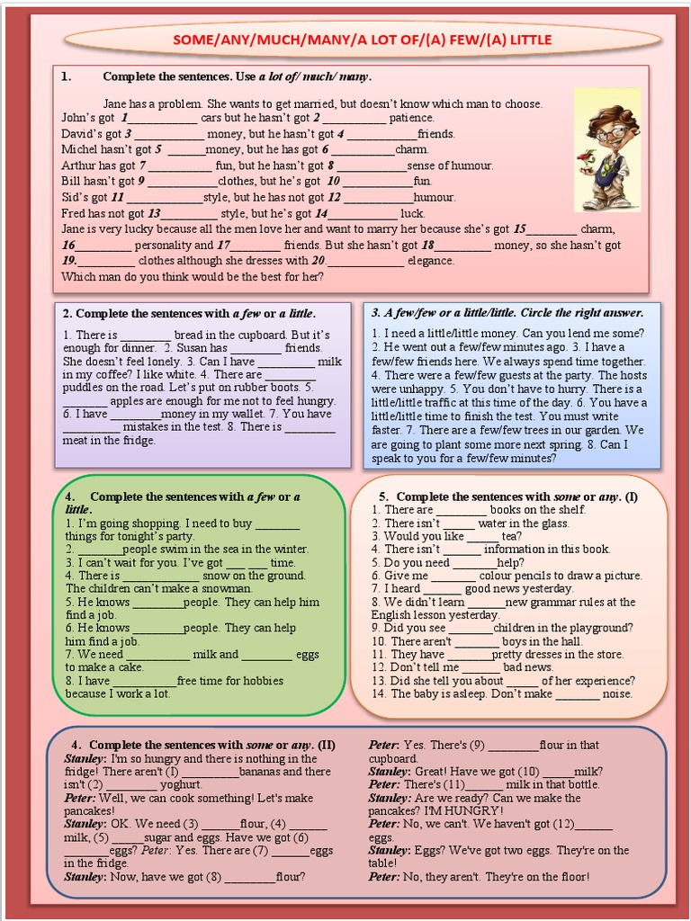 Quantifiers Worksheet with Answers | PDF