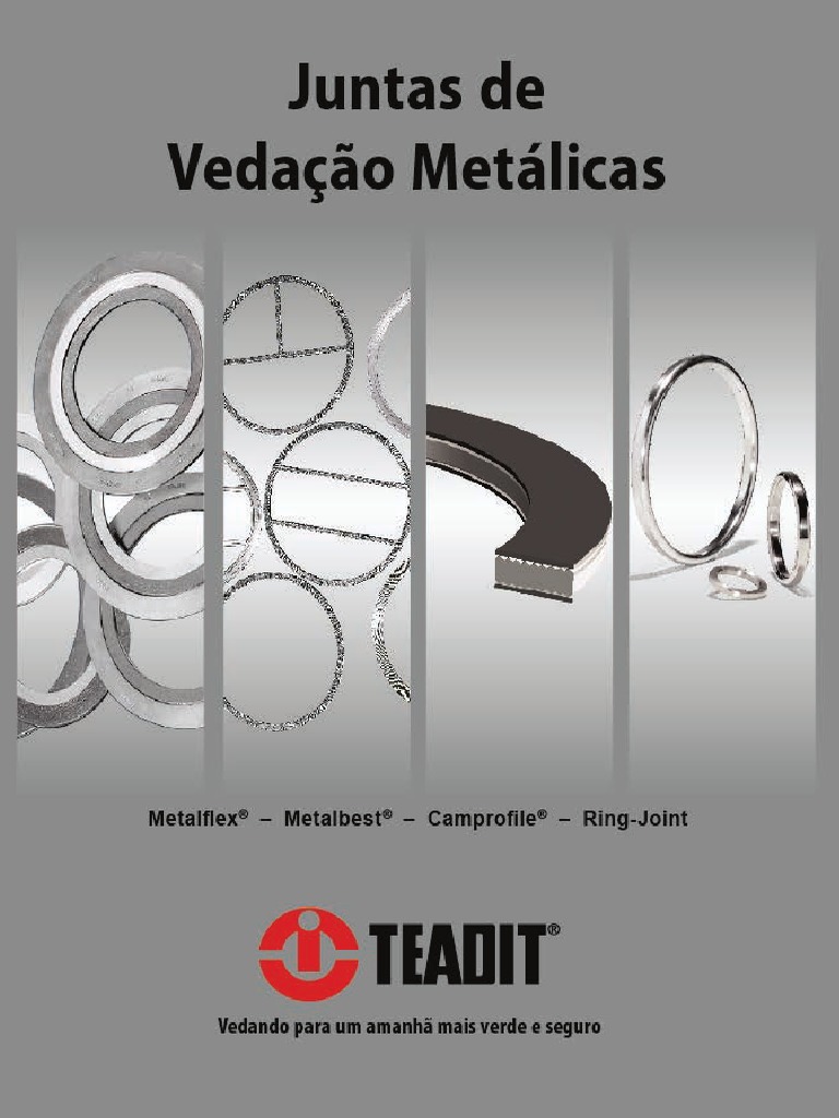 Catálogo - Juntas Metálicas Teadit | PDF | Dureza | Pressão