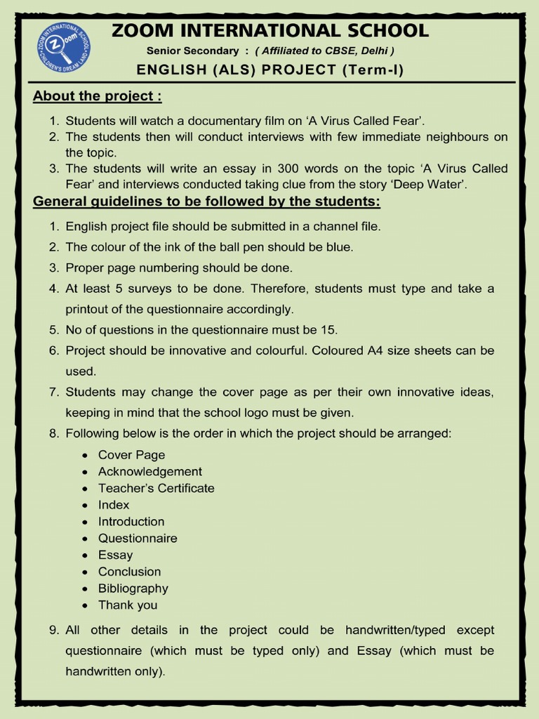 English Project File 2022-23 | PDF