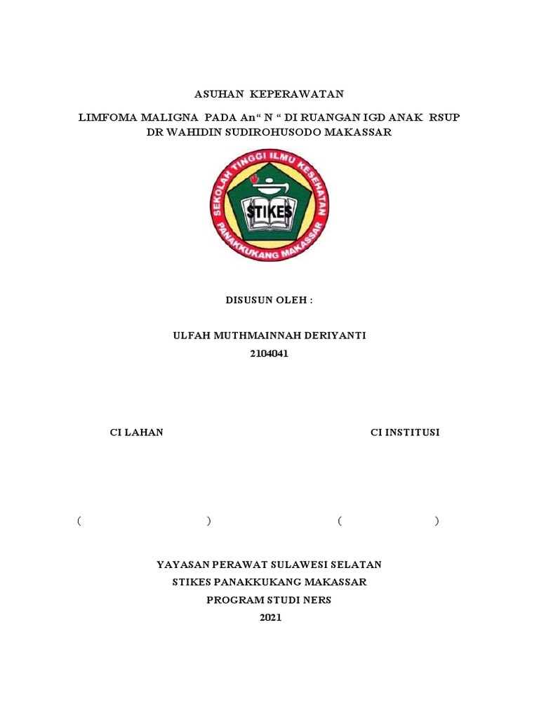 Asuhan Keperawatan Limfoma Anak | PDF