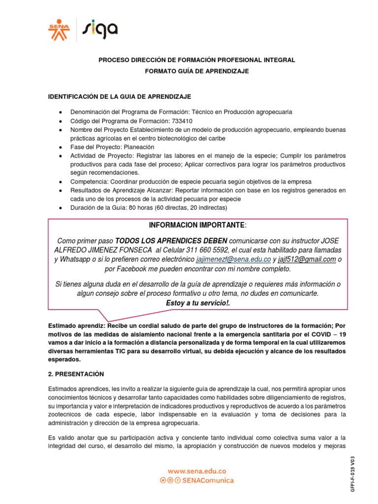 GFPI-F-019 - GUIA - DE - APRENDIZAJE - 733410 - RAP 02 - 80 Horas | PDF | Business | Toma de ...