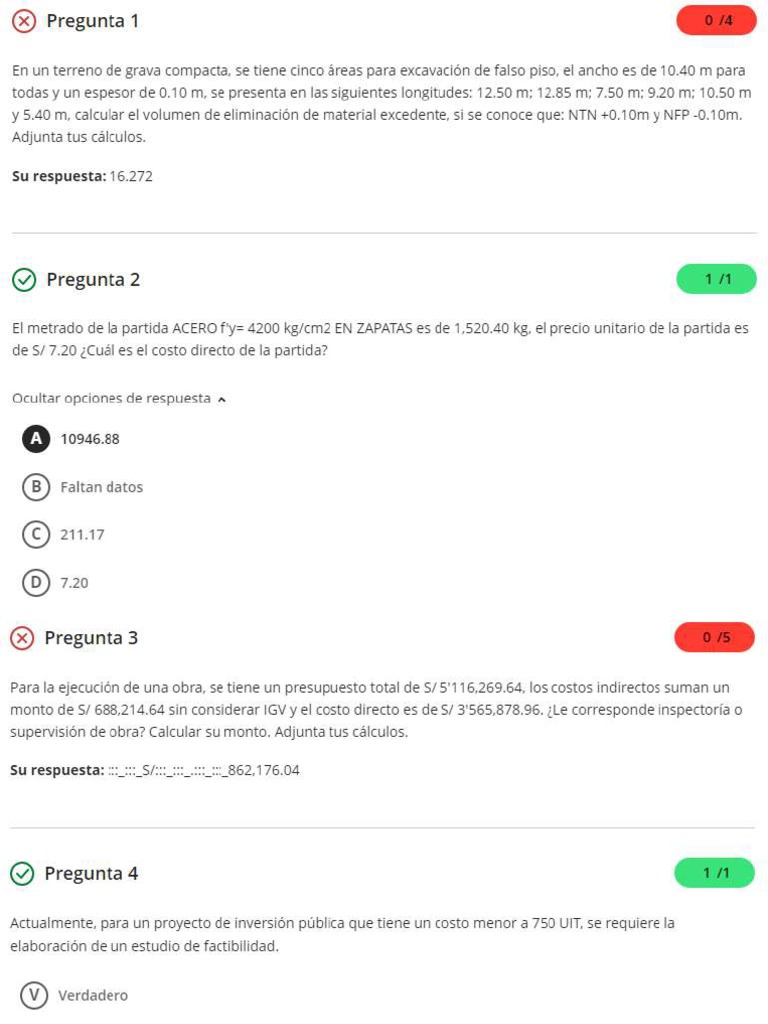 Examen Completo de Costos y Presupuestos | PDF