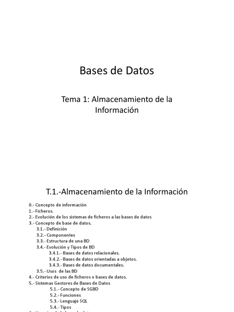 UNIDAD1 | PDF | Bases de datos | Archivo de computadora