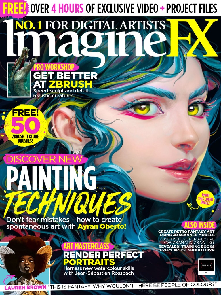 ImagineFX - October 2021 Win x64 | PDF | Paintings | Books