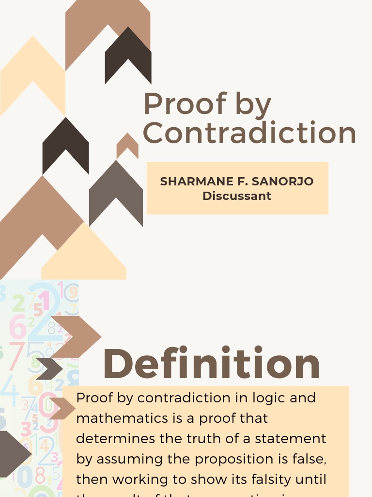 Logic & Math: Proof by Contradiction | PDF