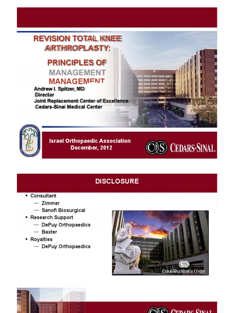 Revision Total Knee Arthroplasty: Principles of Management: Israel Orthopaedic Association ...