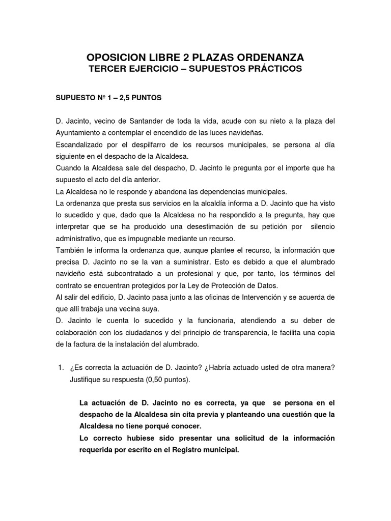Tercer Ejercicio Ordenanza-Plantilla 0 | PDF | Alcalde | Máquina elevadora