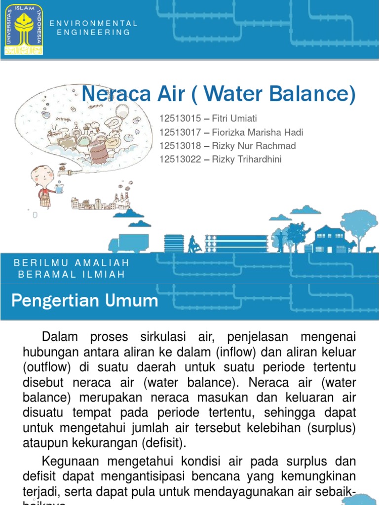 Hidrologi Perhitungan Neraca Air PDF Free | PDF