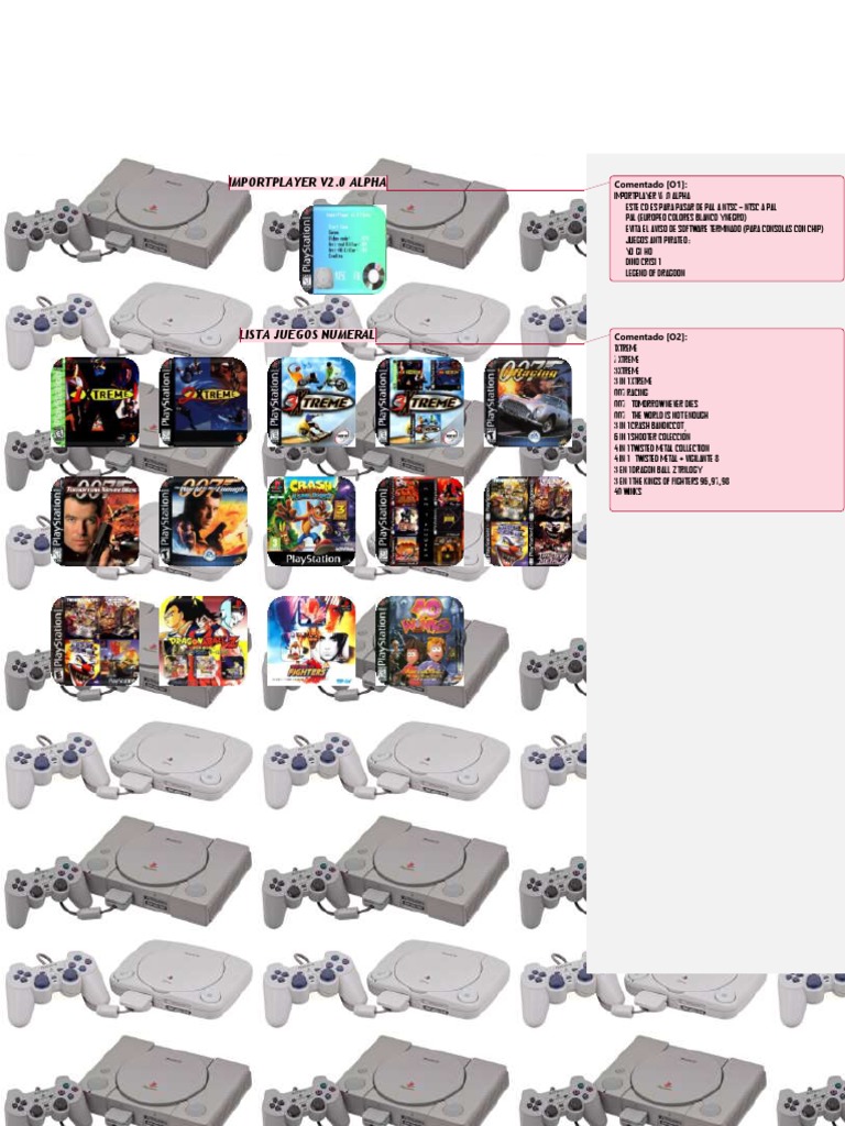 Catalogo Juegos PSX PSONE | PDF | Star Wars | Final Fantasy