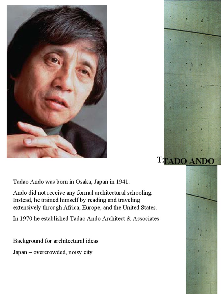 Tado Ando's Architectural Philosophy and Style | PDF | Area | Space