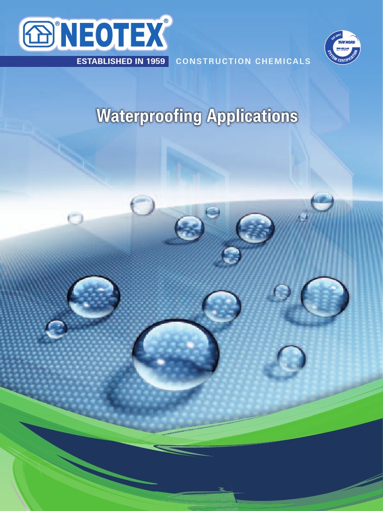 Waterproofing Applications | PDF | Concrete | Roof