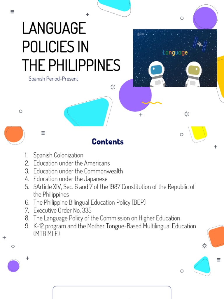 Language Policies in PH | PDF | Spanish Empire | Philippines