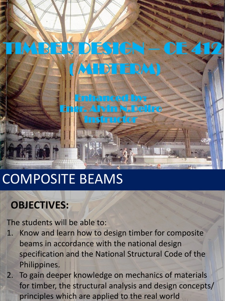 Lecture Slides_Timber Design_Composite Beams | PDF