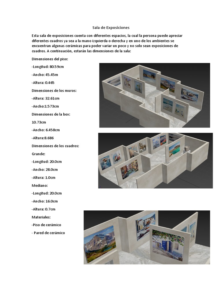 Detalles de Sala de Exposiciones | PDF