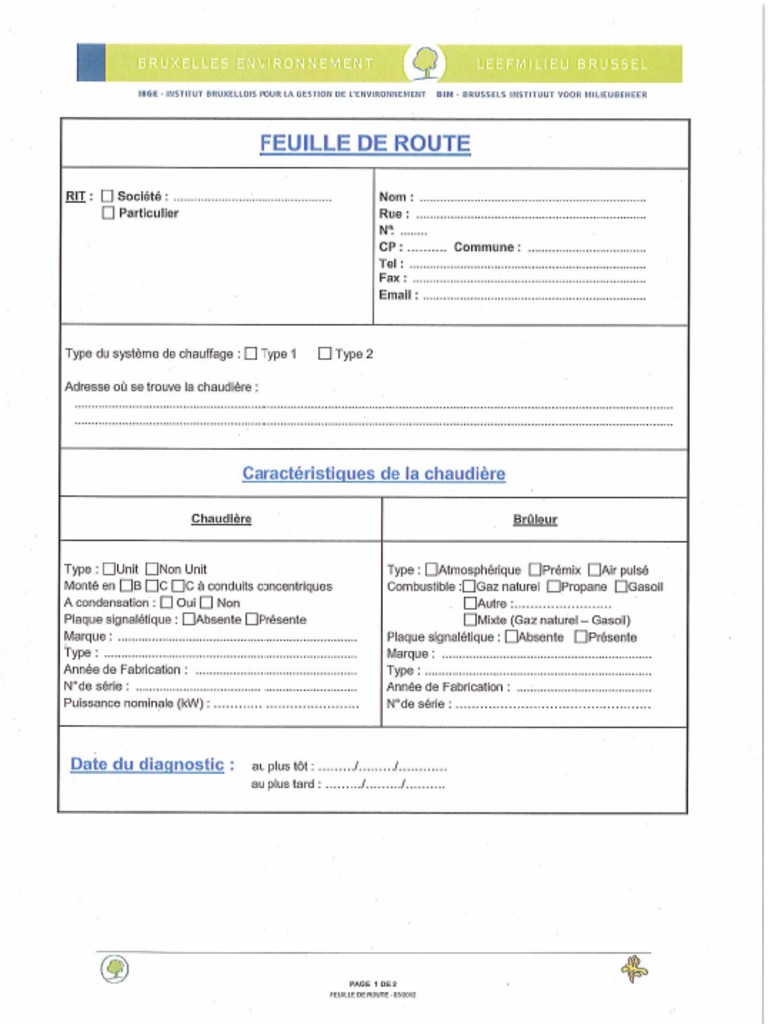 Feuille de Route - Version 03.12 | PDF
