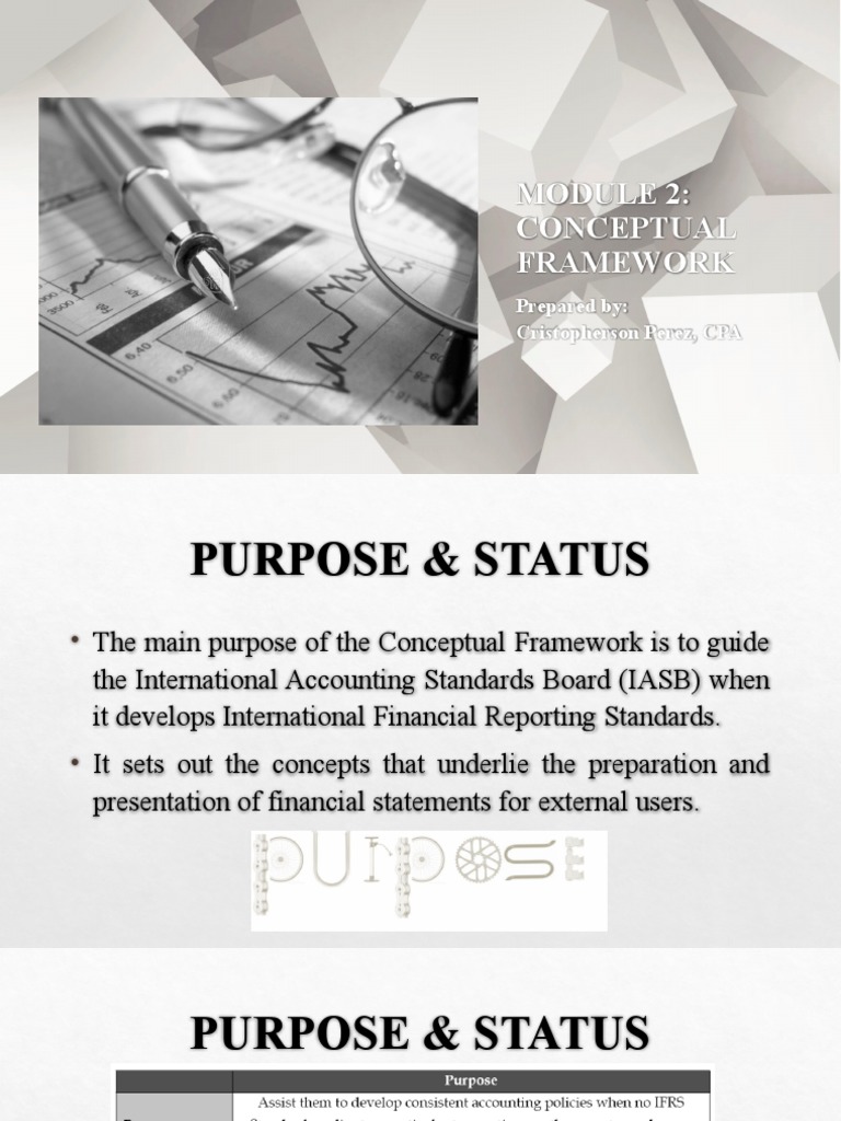 Module 2 Conceptual Framework Pdf International Financial Reporting
