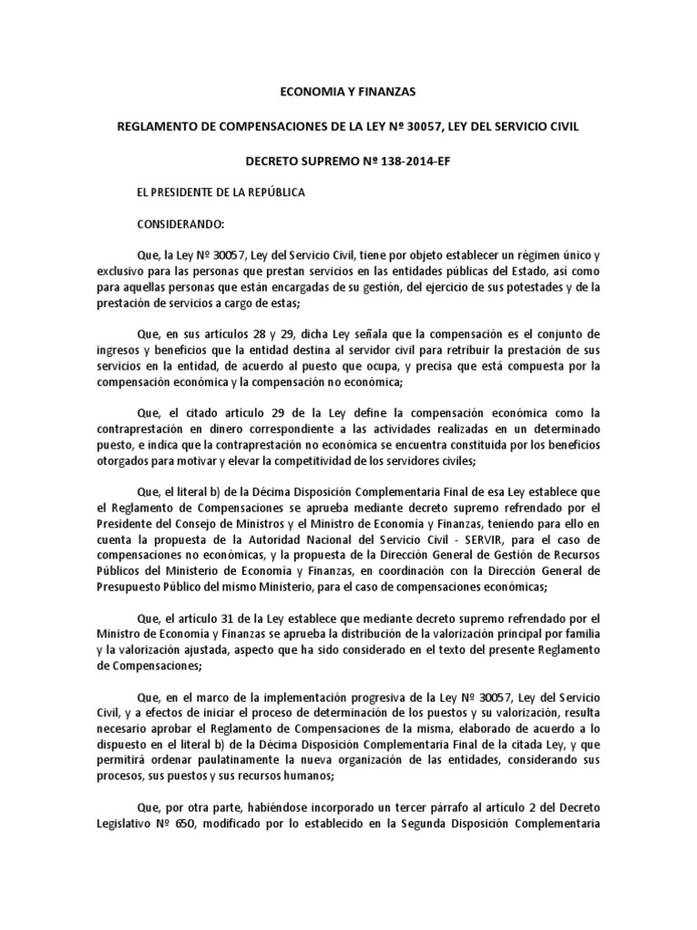 Decreto Supremo N 138-2014-EF | PDF | Presupuesto | Planificación
