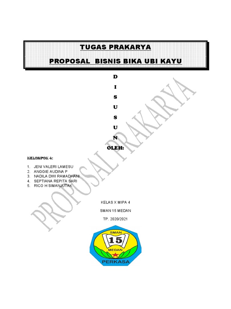 Contoh Proposal Makanan Awetan | PDF
