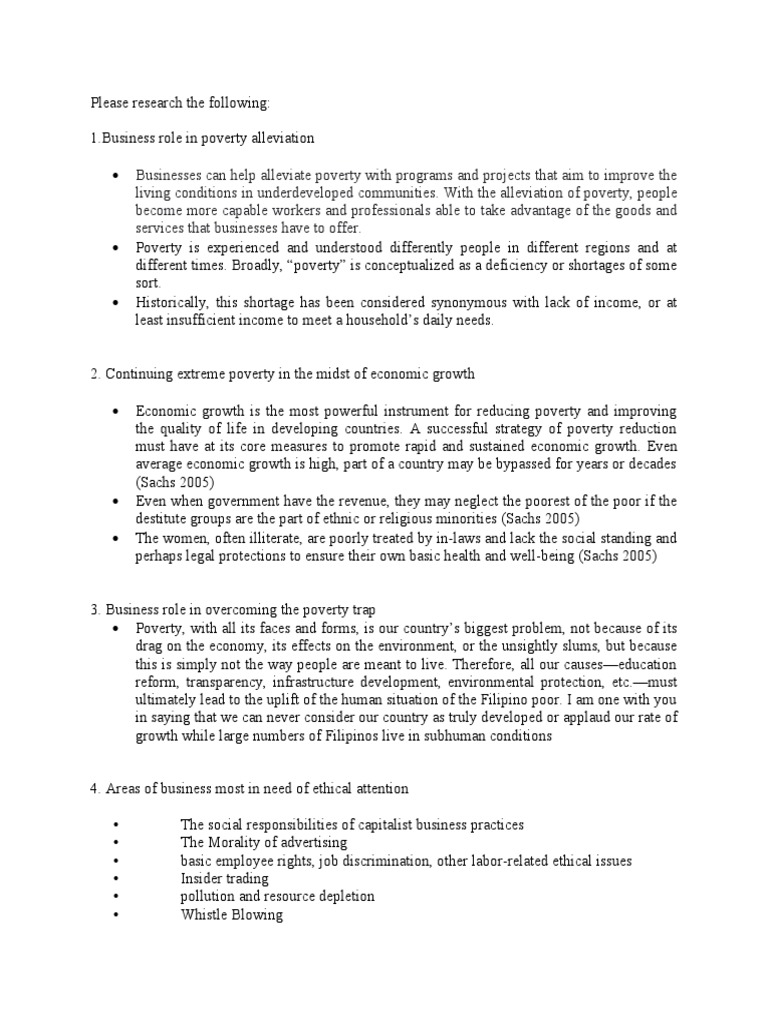 Ethics Compilation | PDF | Corporations | Poverty Ethics Compilation | PDF | Corporations | Poverty