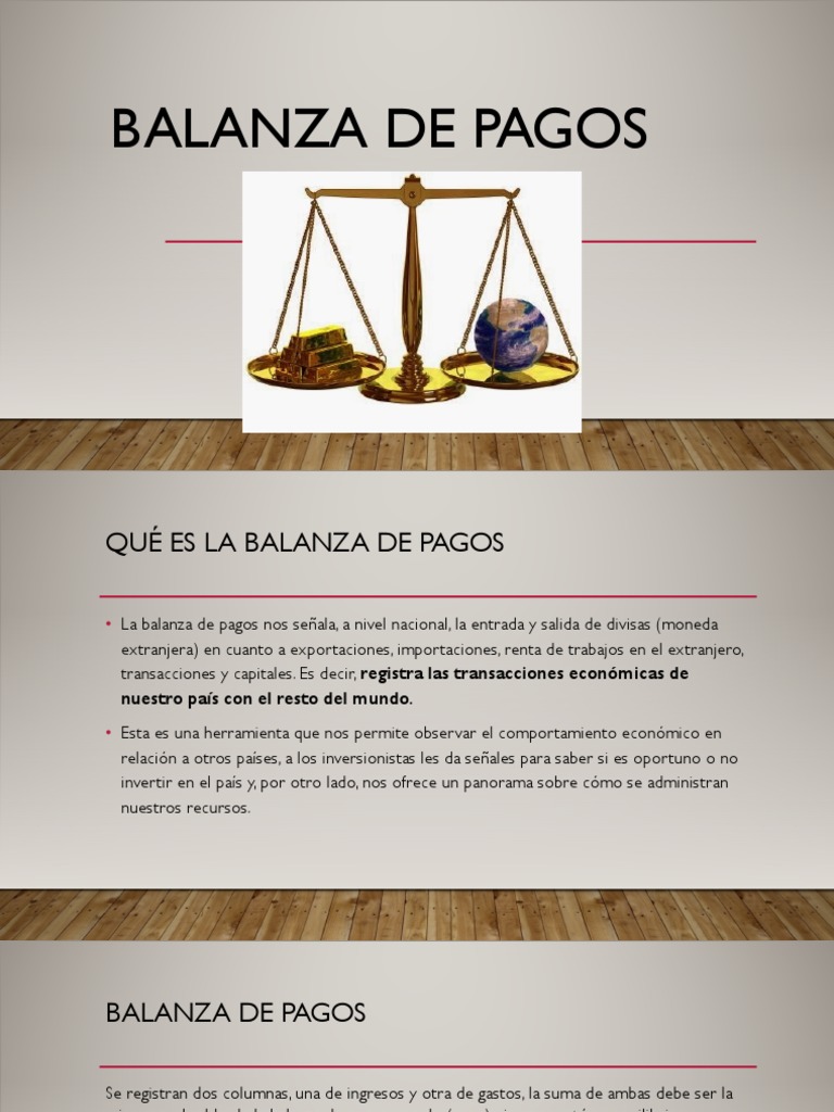 Balanza de Pagos | PDF | Balance de pagos | Dinero