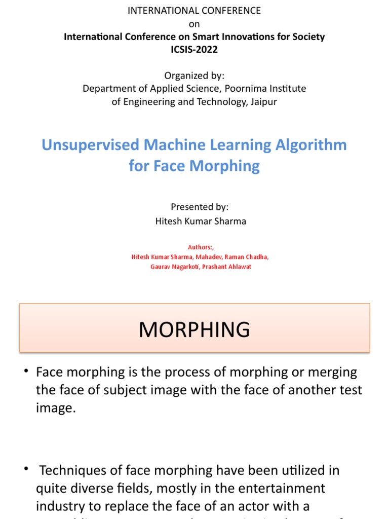 Icsis 2022 Face Morphing | PDF | Computer Programming | Computer Science