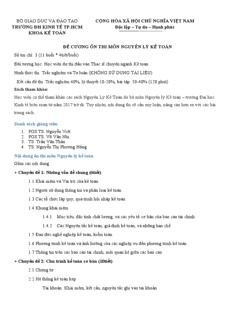 De Cuong On Tap | PDF