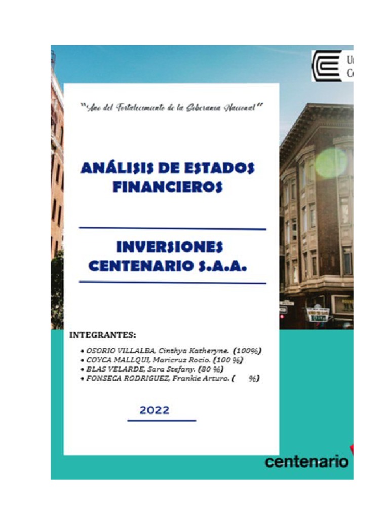 Historia de Inversiones Centenario | PDF | Economias | Business