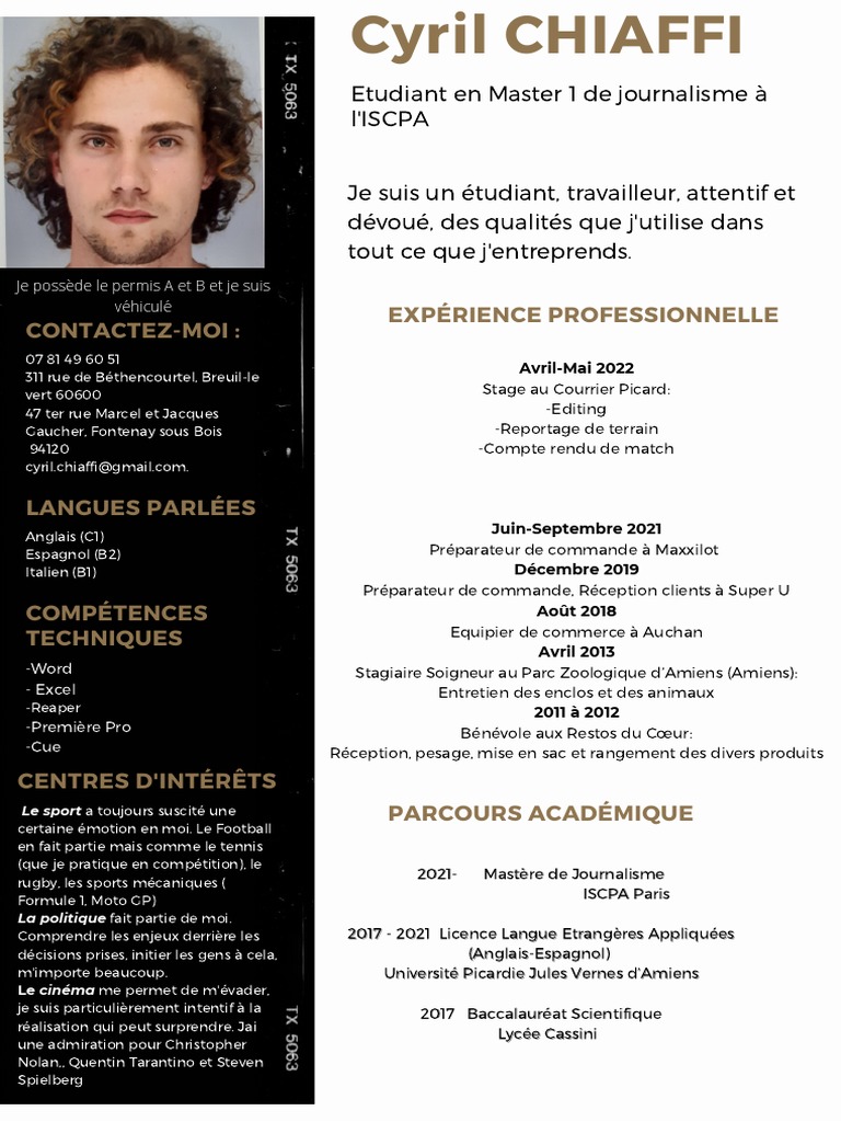 CV Chiaffi Cyril | PDF