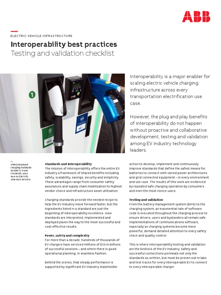 Interoperability Best Practices Testing And Validation Checklist Pdf 1017