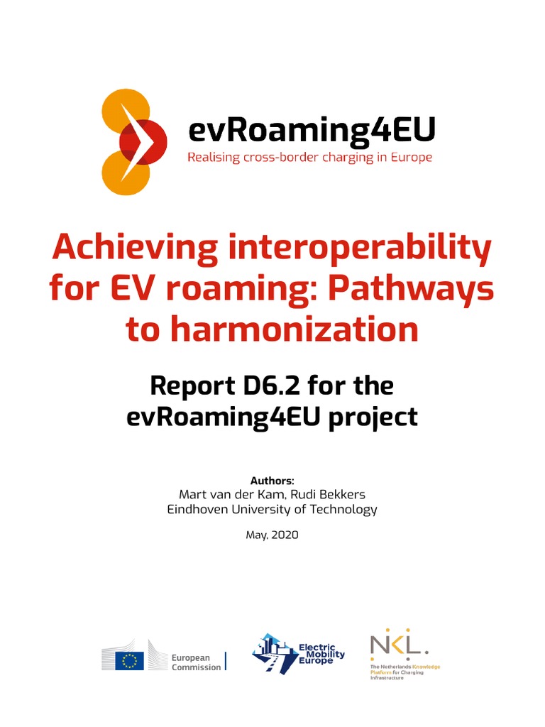 EU - EV Interoperability and Roaming - 2020 | PDF | Electric Vehicle | Roaming