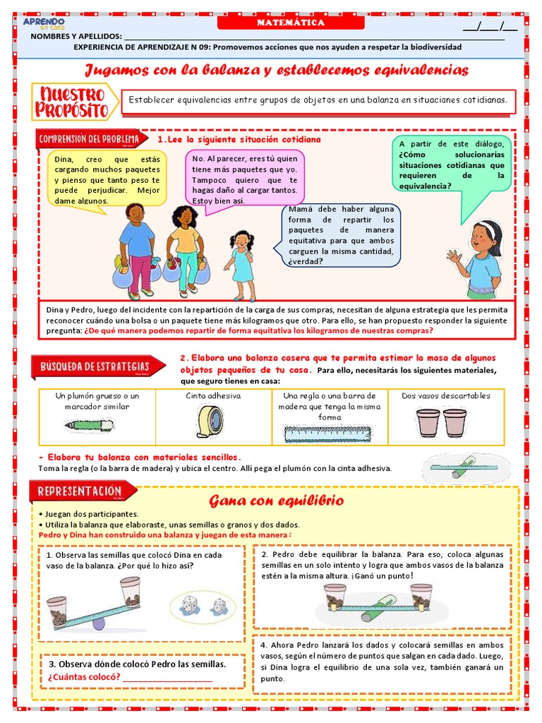 ACT1 Matemática IV | PDF | Balanza