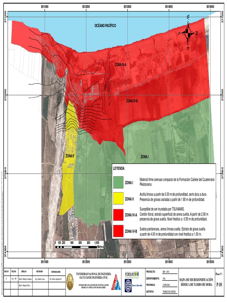 Mapa de Microzonificación Sísmica de Tambo de Mora | Descargar gratis ...