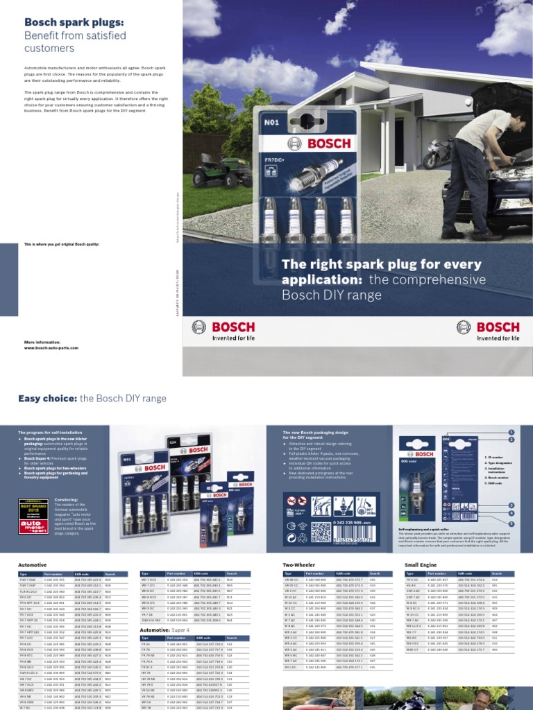 The Right Spark Plug For Every Application: The Comprehensive | PDF ...
