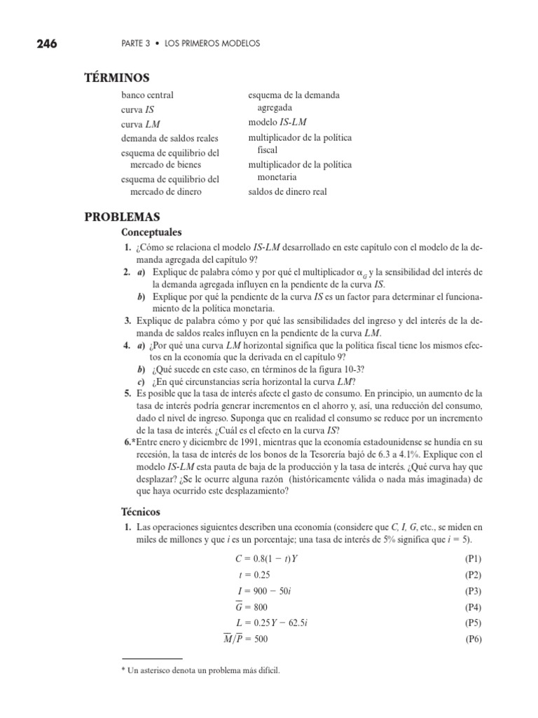 Dornbusch Rudiger - Problemas Cap. 10 Técnicos | PDF | Ciencias económicas | Macroeconómica