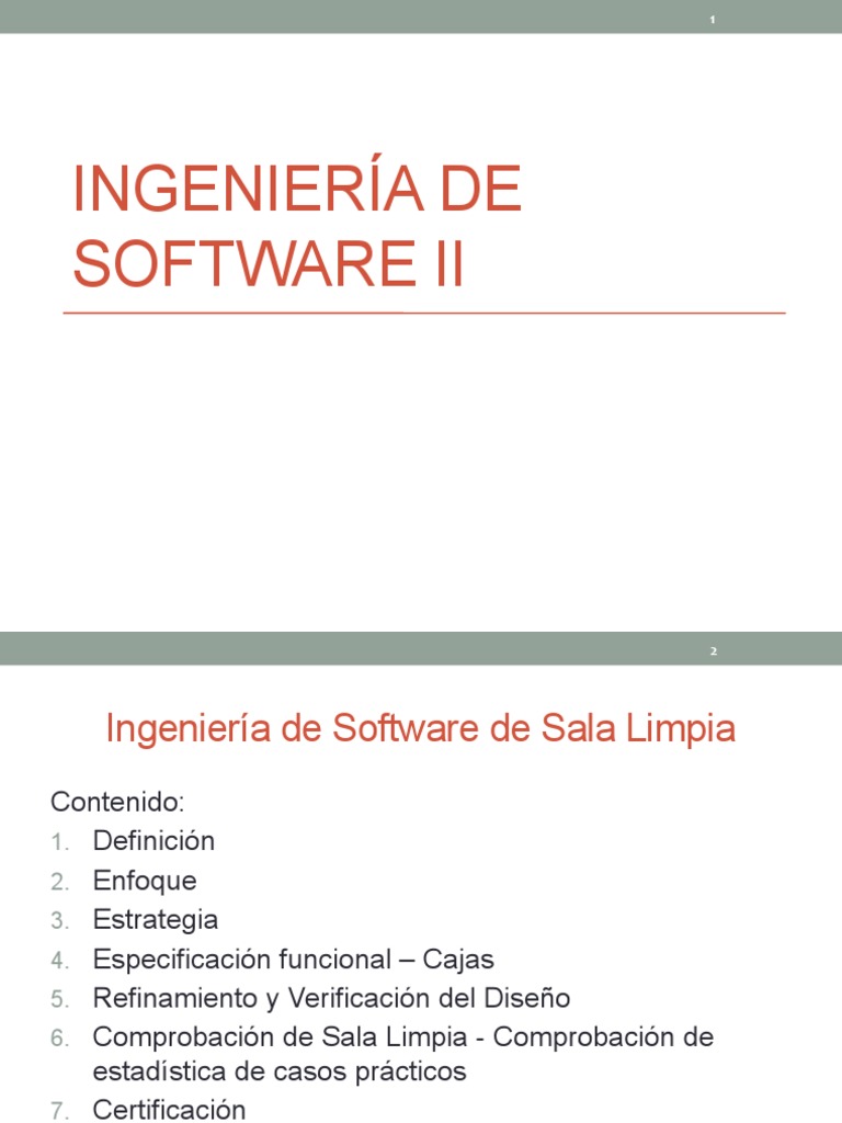 Ingenieria de Software de Sala Limpia | PDF | Software | Ingeniería de ...