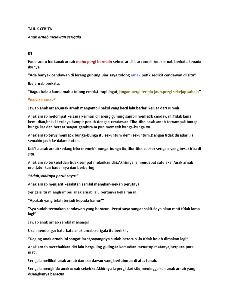Tajuk Cerita | PDF