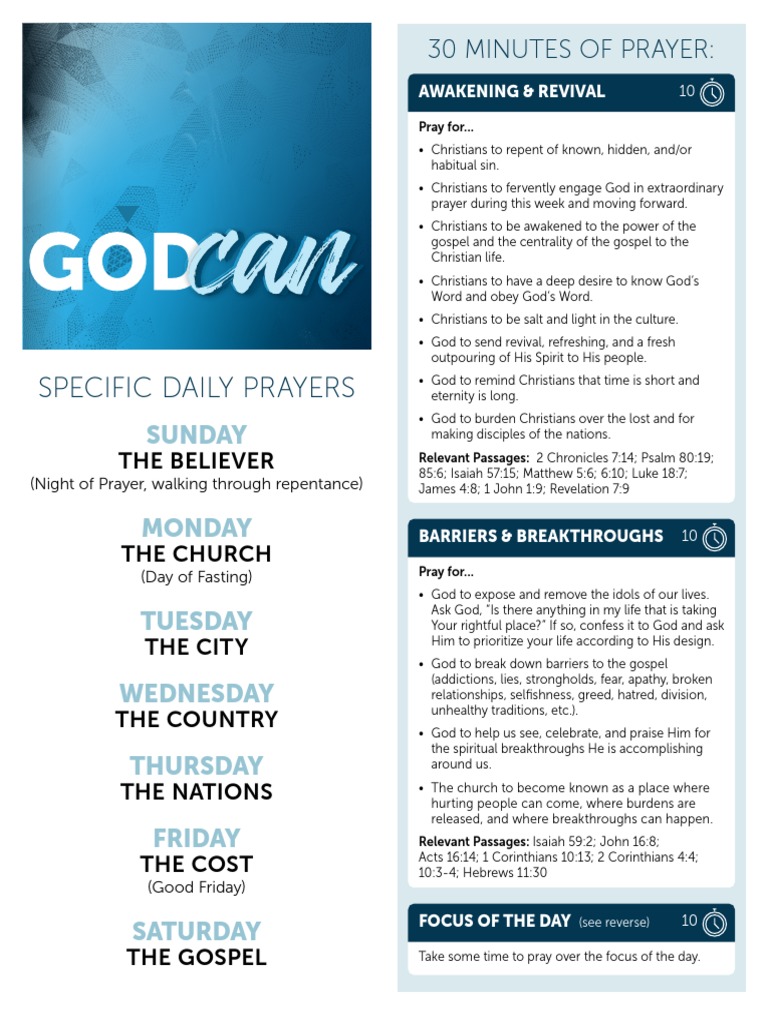 Specific Daily Prayers: Sunday | Download Free PDF | Gospel Of Matthew ...