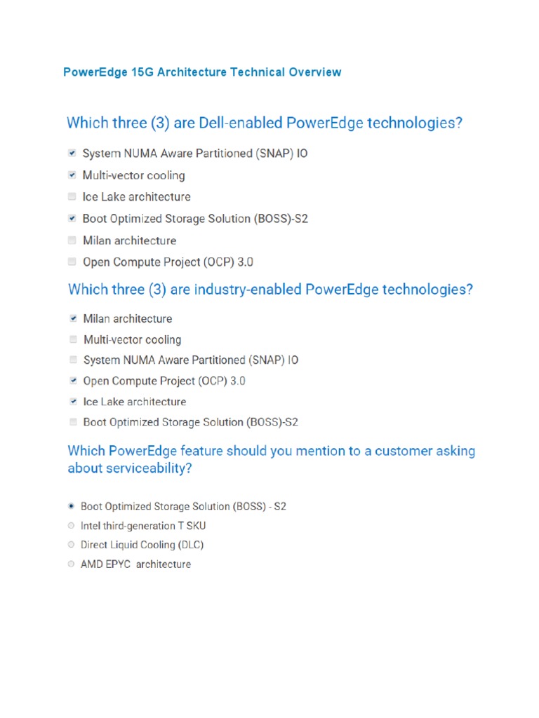 Dell Server Training | PDF