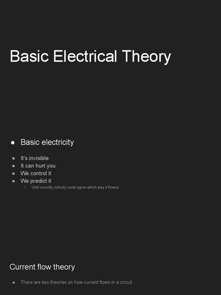 Basic Electrical Theory | PDF