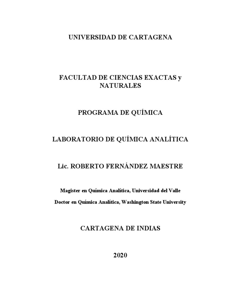 2021-1 10 Practicas de Labqa-1 | PDF | Valoración | Química