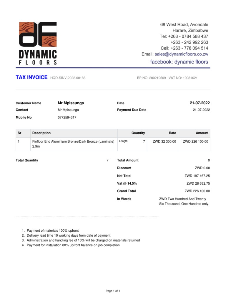 Rtgs Invoice | PDF | Invoice | Value Added Tax