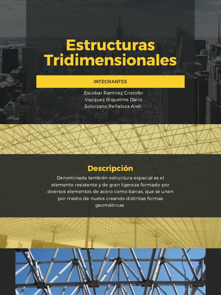 Estructuras Tridimensionales | PDF | Tornillo | Ingeniería de Edificación