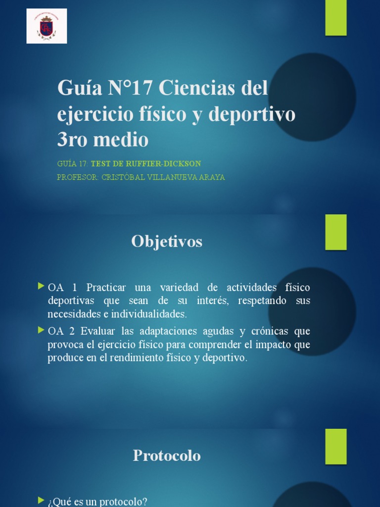 Guía 17 Test de Ruffier-Dickson | PDF | Ritmo cardiaco | Frecuencia