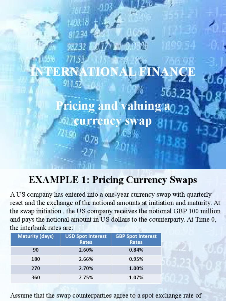 International Finance - Pricing and Valuing A Currency Swap | PDF