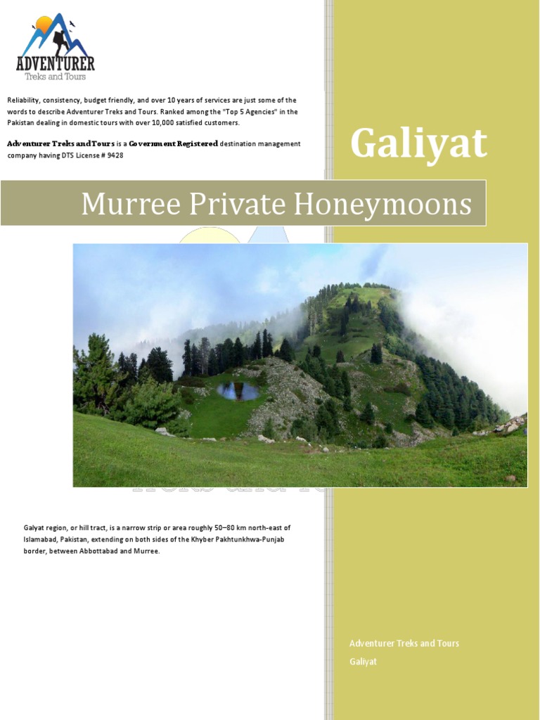 Galiyat Private Honeymoon Tours | PDF | Islamabad | World Politics