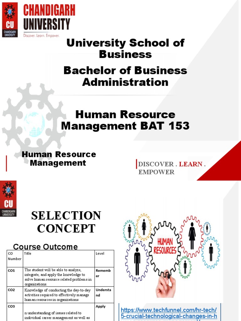 University School Of Business Bachelor Of Business Administration Human