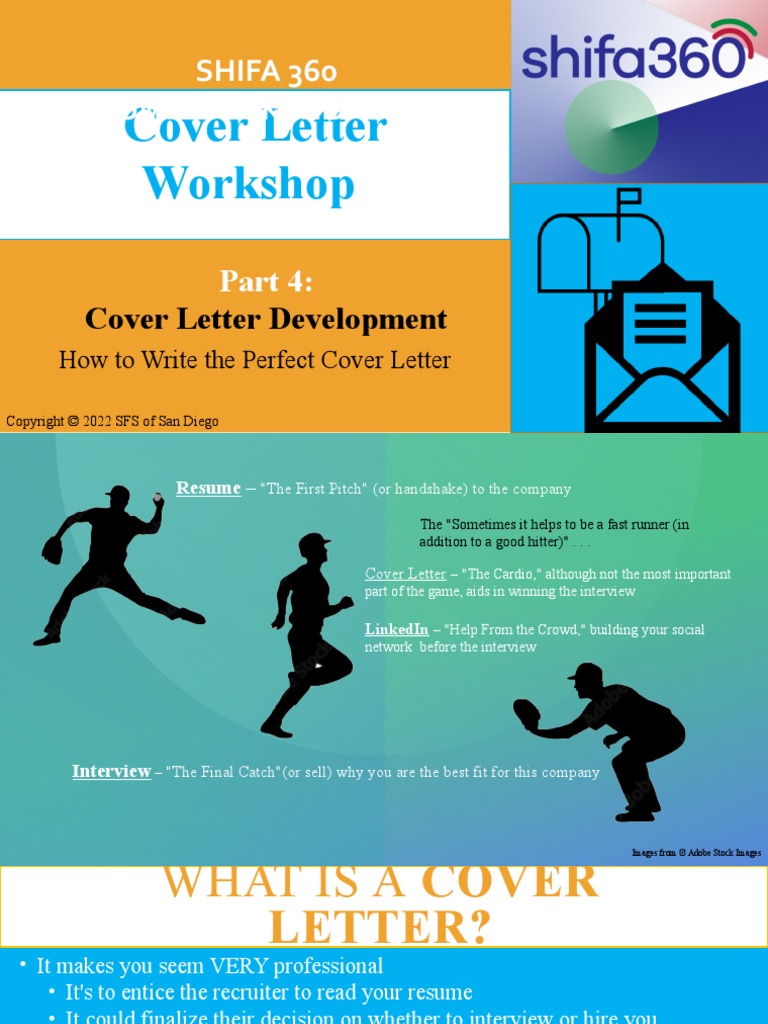 Cover Letter Workshop: SHIFA 360 Resume Workshop Series | PDF