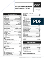 B787 Checklist v1.0 | PDF | Takeoff | Aerospace Engineering